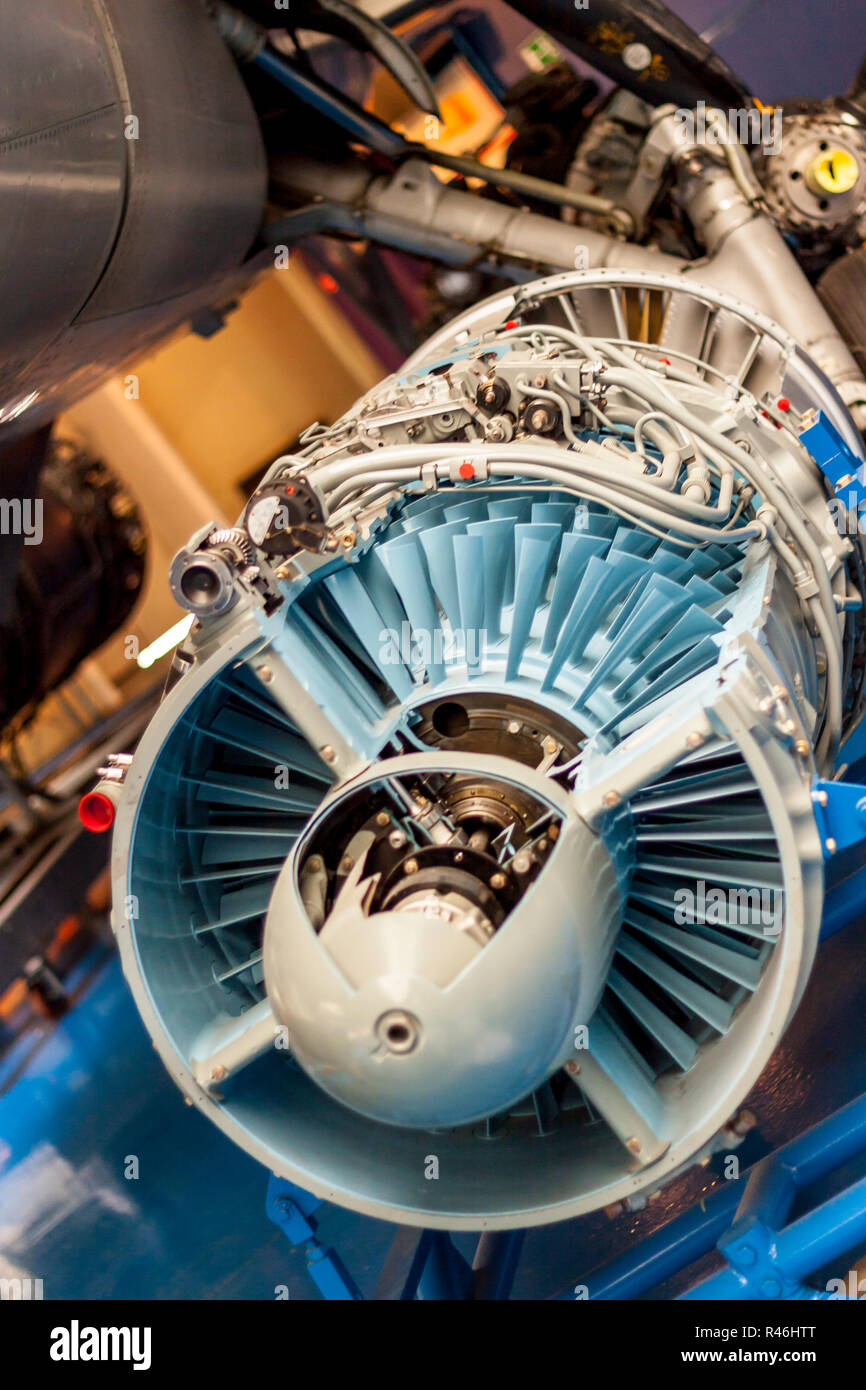 Plane engine dismantle - Paris Stock Photo - Alamy