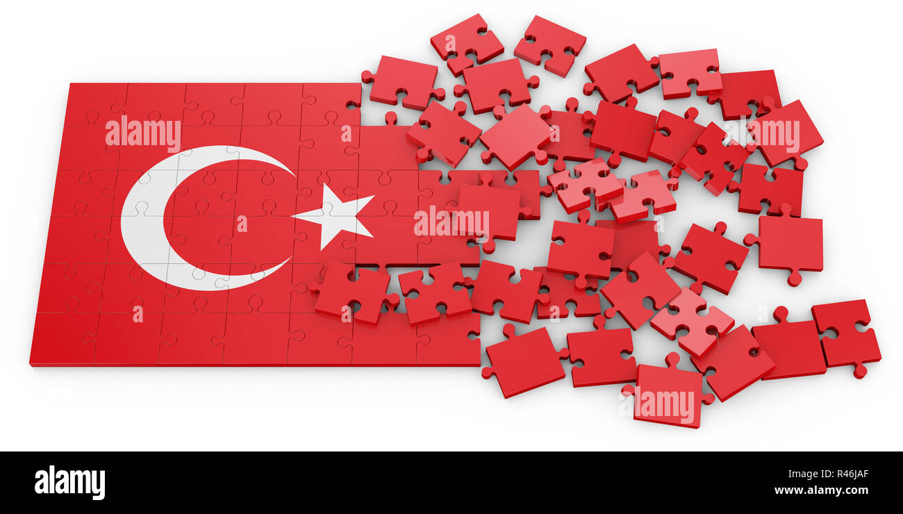puzzles of Turkey Stock Photo - Alamy