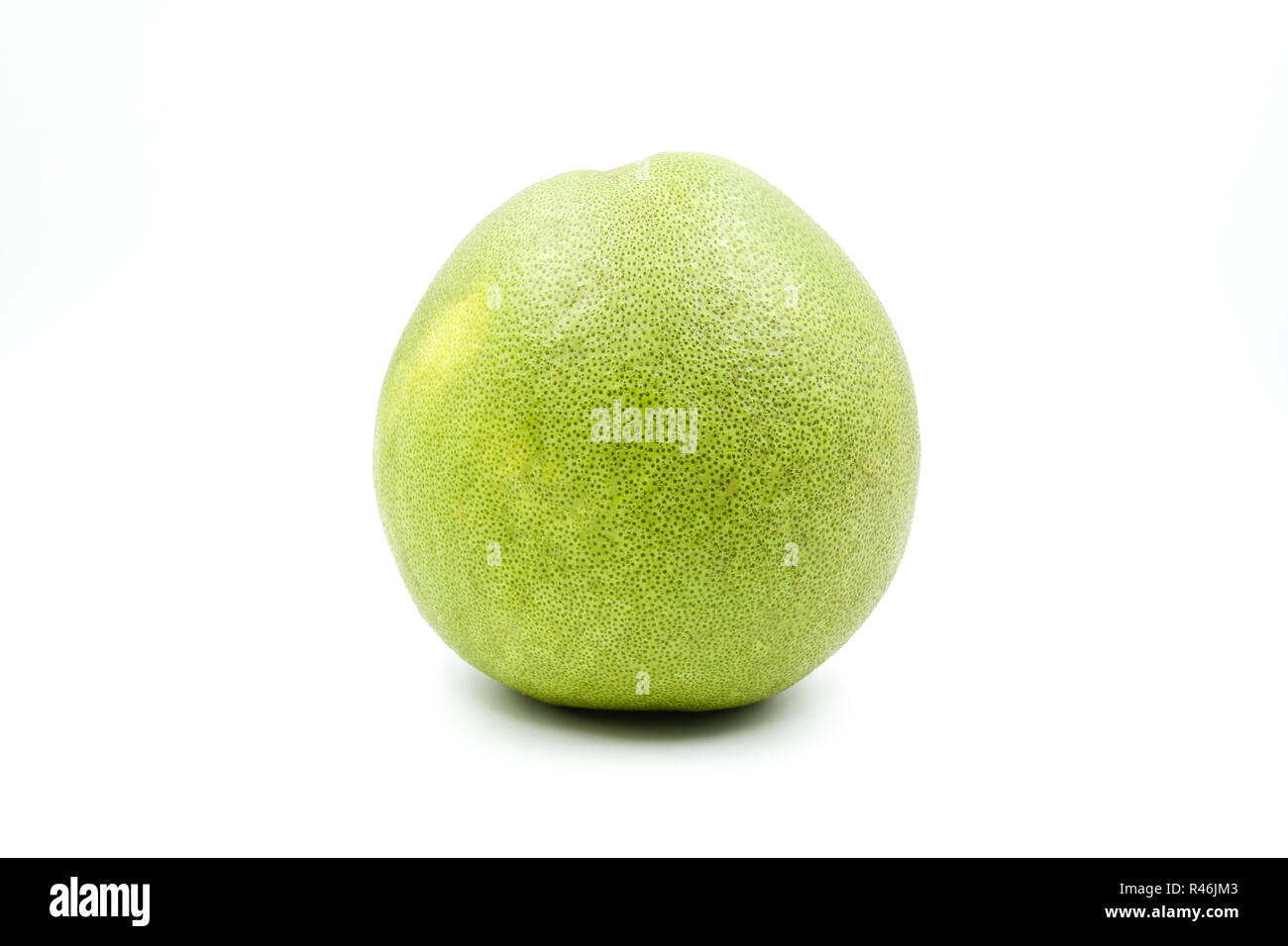 Green pomelo citrus fruit isolated on white background Stock Photo - Alamy