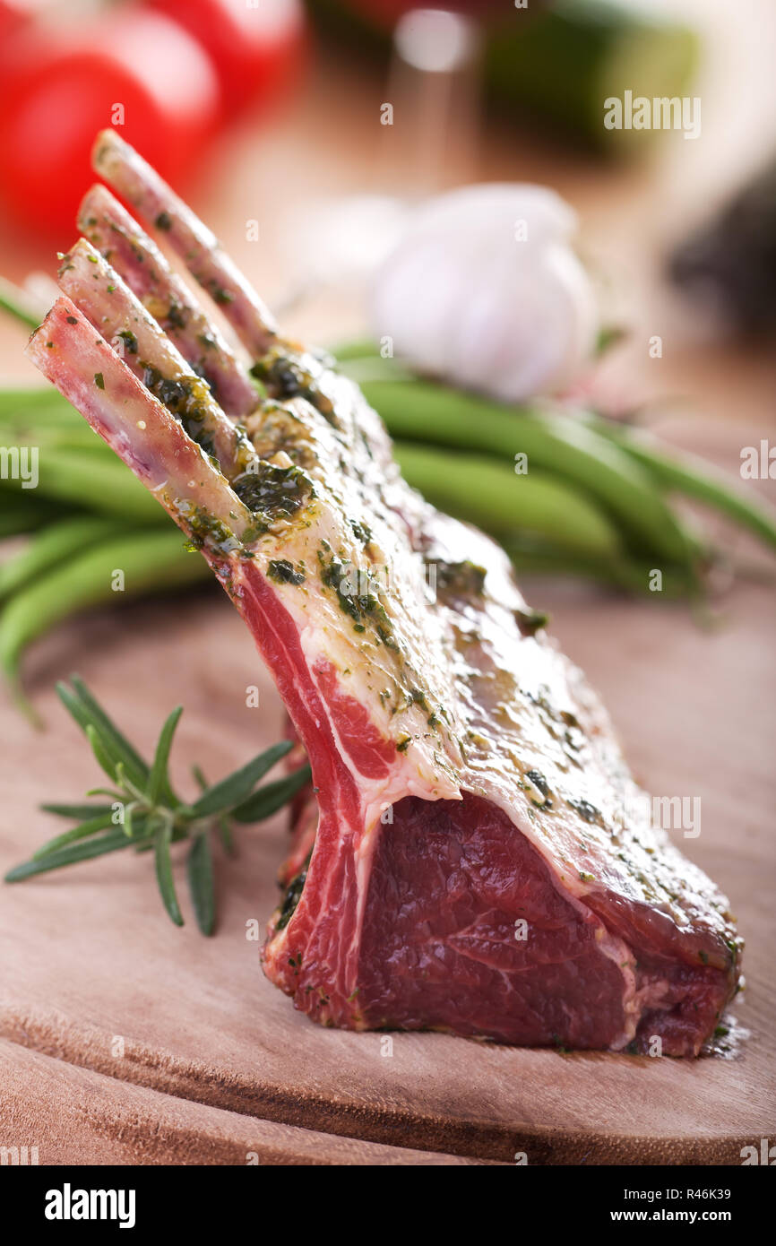 close up of lamb chops Stock Photo - Alamy