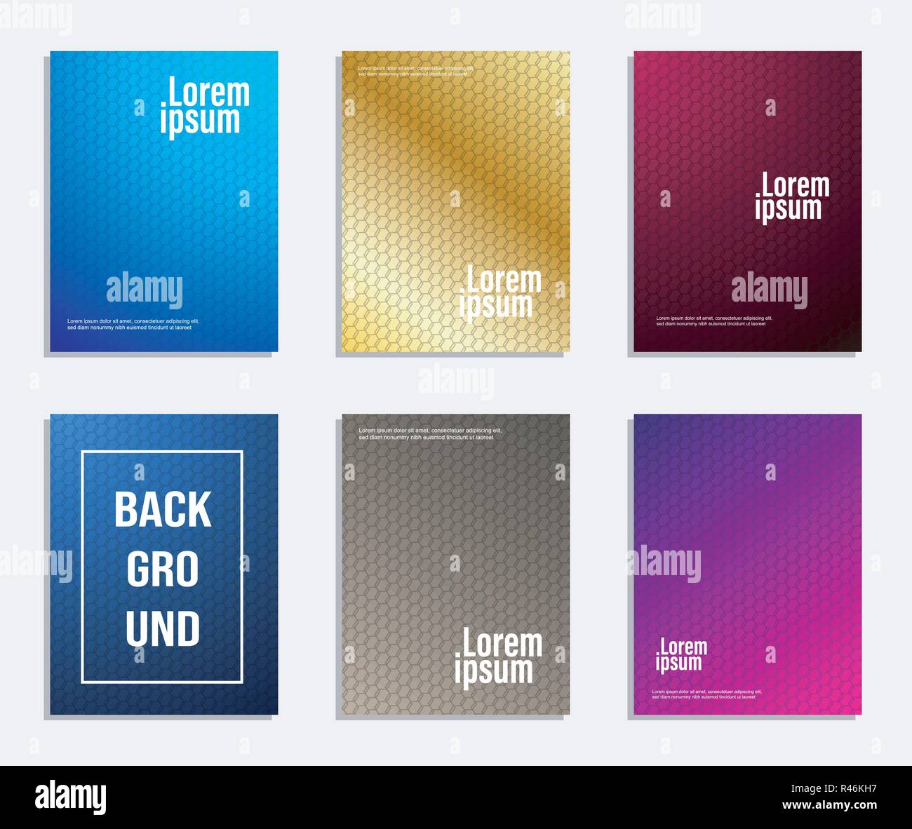 Minimal and modern cover design. set of geometric pattern background ...