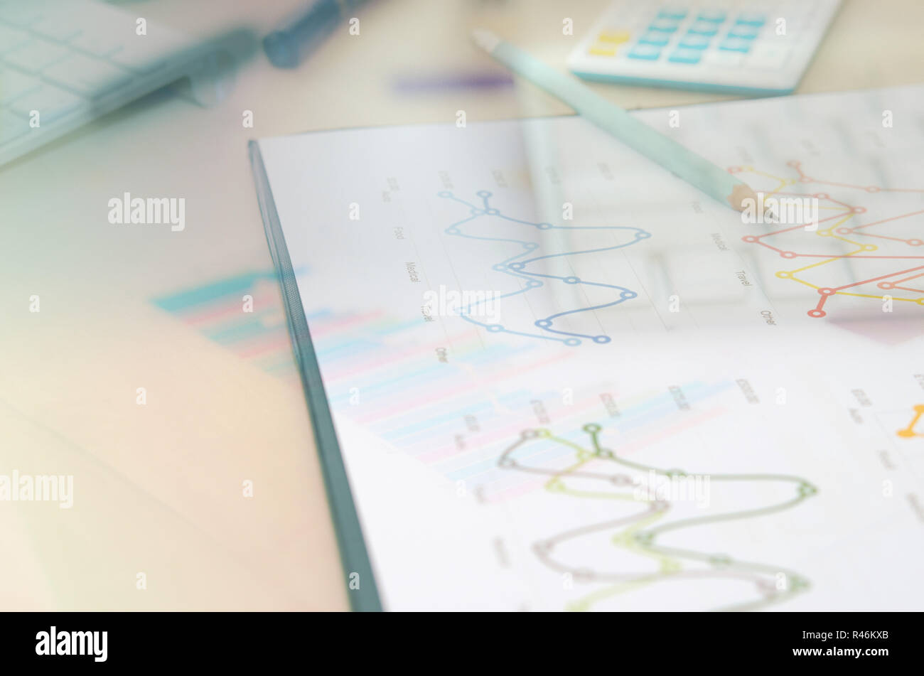 Business Concept graphs and charts Stock Photo - Alamy