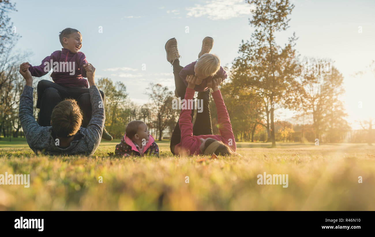 Three kids having fun hi-res stock photography and images - Alamy