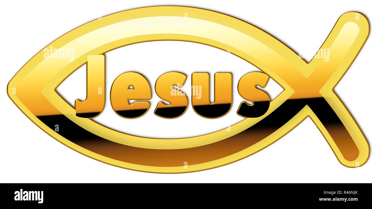 Ichthys jesus fish hi-res stock photography and images - Alamy