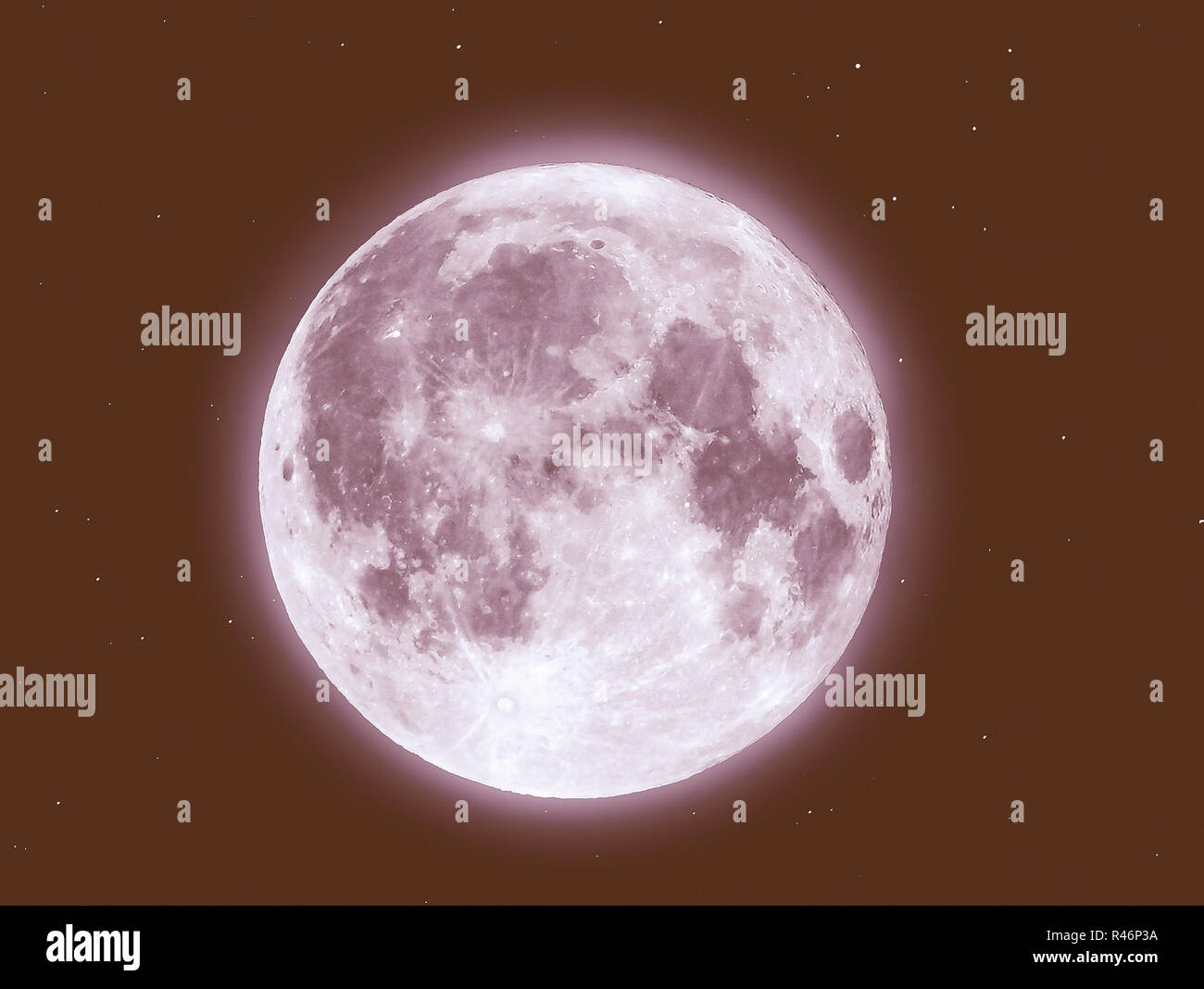 Retro looking Moon and stars Stock Photo - Alamy