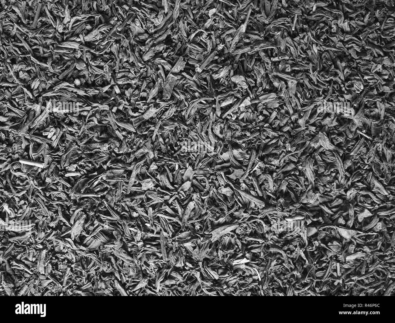 Black and white Loose tea background Stock Photo - Alamy