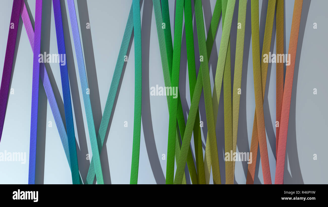 ribbon paper rainbow gradient Stock Photo - Alamy