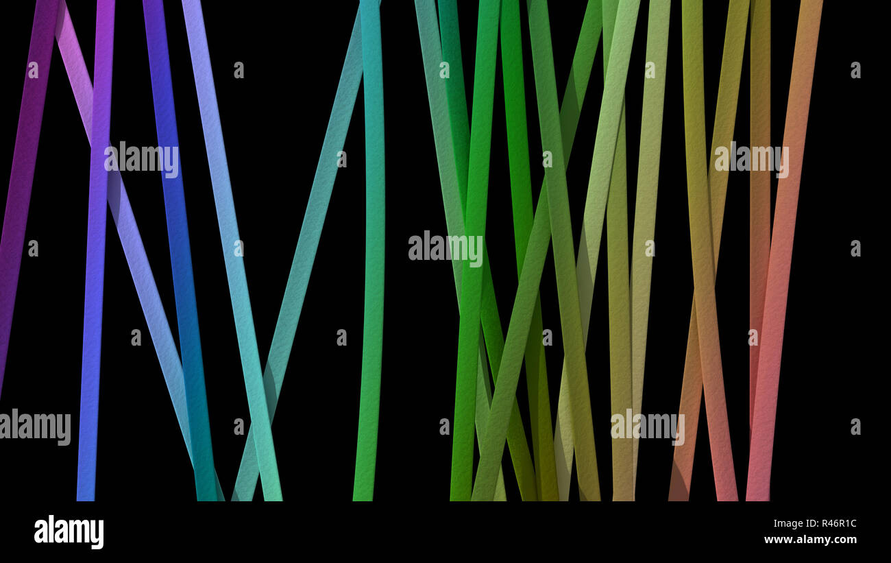 ribbon paper rainbow gradient black Stock Photo - Alamy