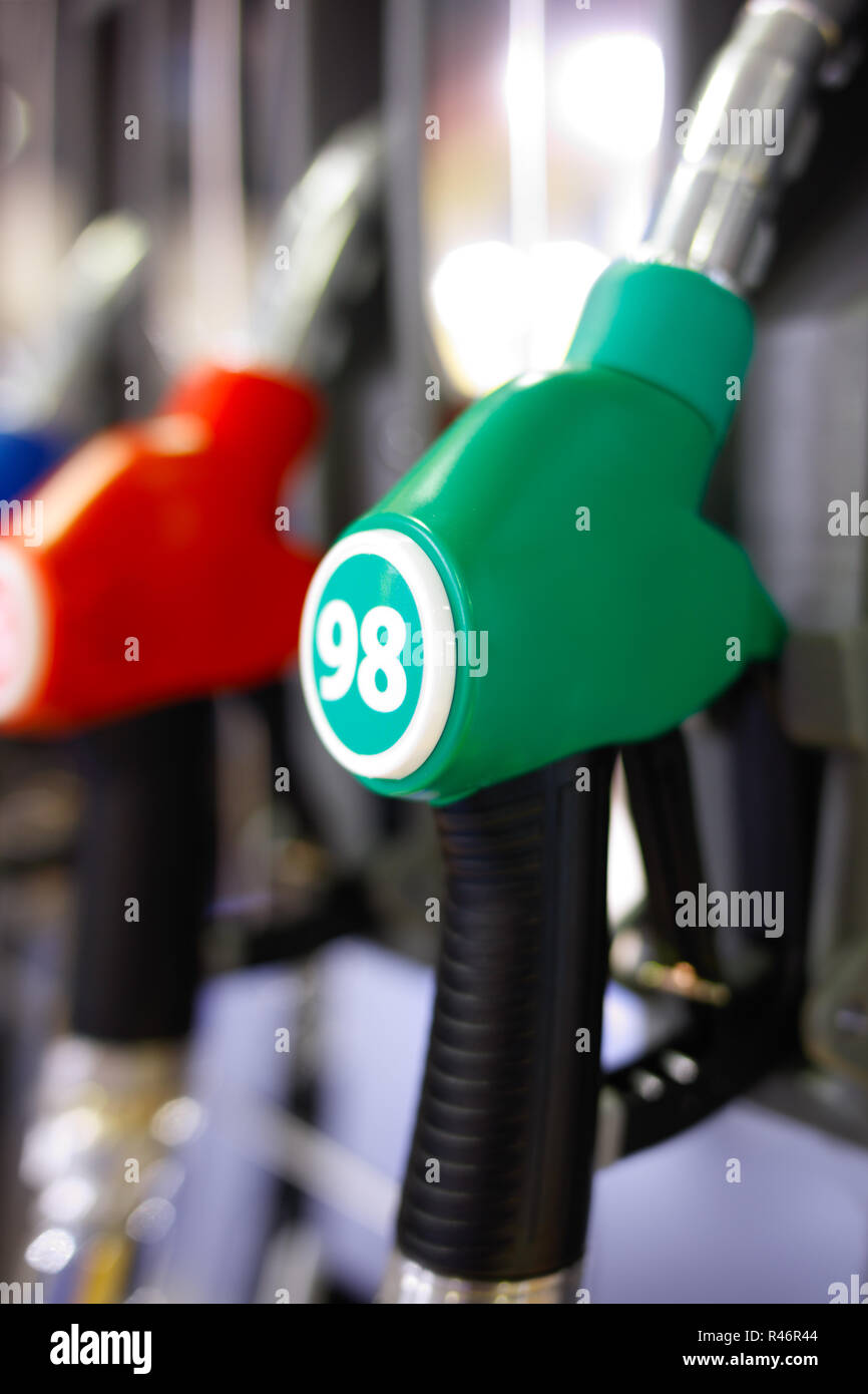 Green color fuel pump gun hi-res stock photography and images - Alamy