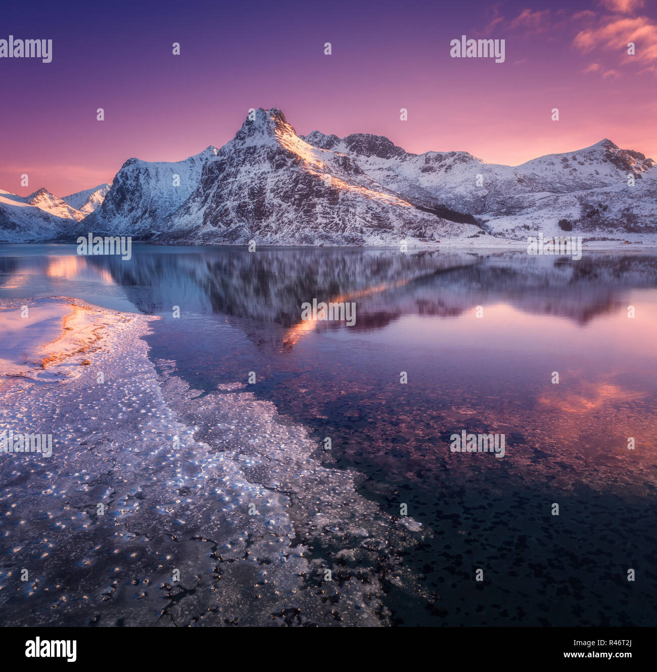 Landscape Nature Sunset Winter Mist Alps Mountain Winter Sunset Snow