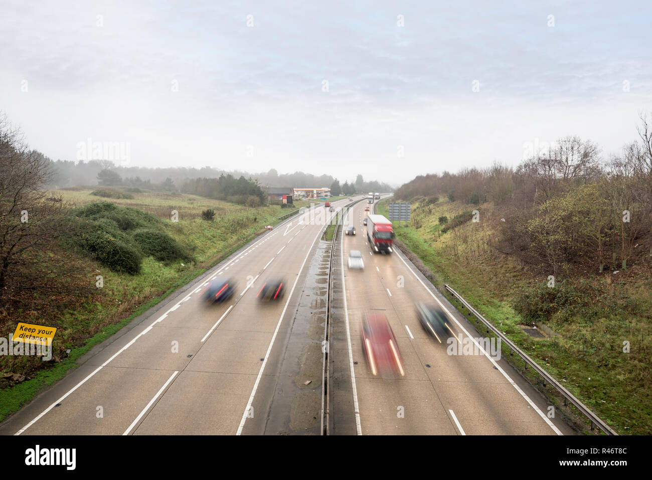 Fast Main Road Traffic Stock Photo - Alamy