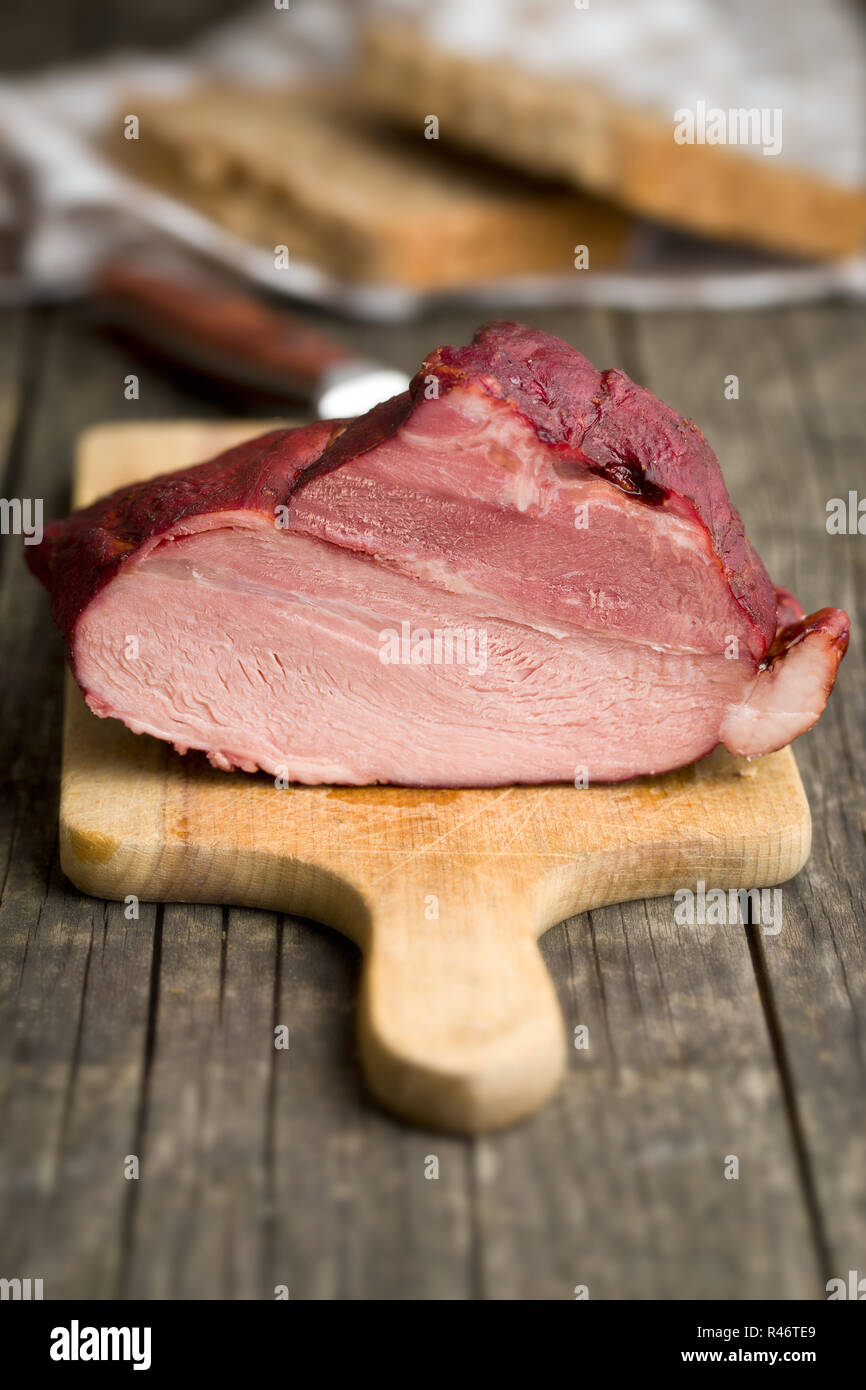 smoked pork meat Stock Photo - Alamy