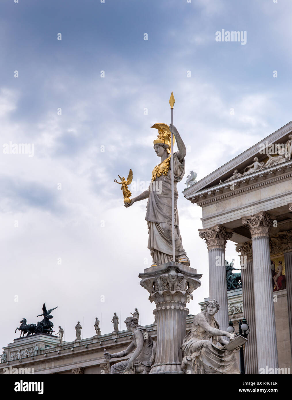 Sculpture of Pallas Athena Stock Photo - Alamy
