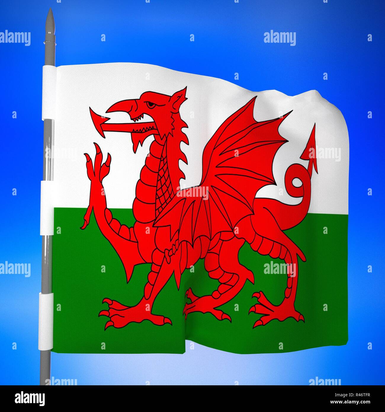Flag dragon hi-res stock photography and images - Alamy