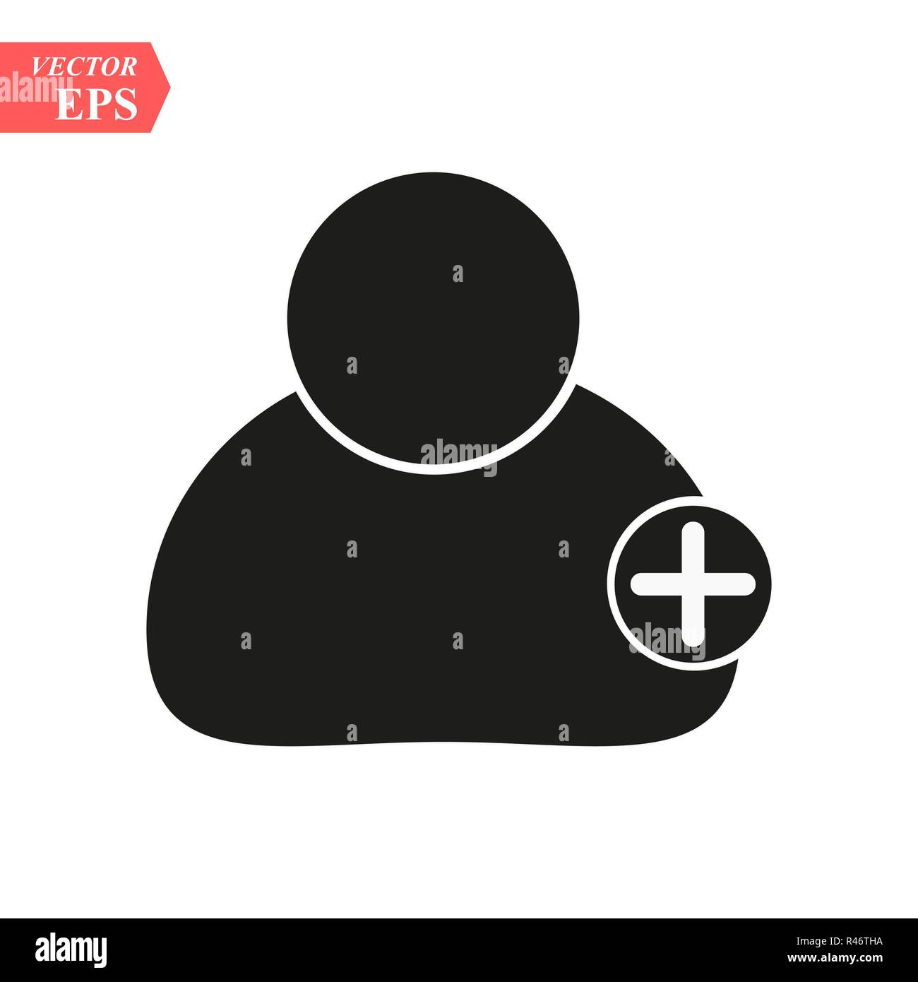 add user icon. add user vector illustration on white background for web ...