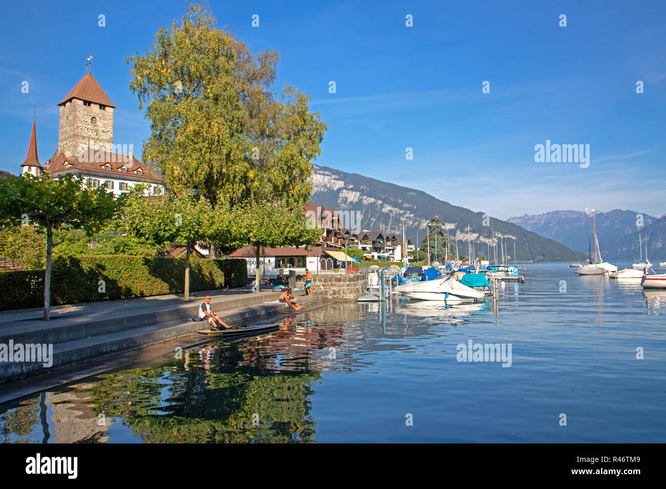 Spiez castle hi-res stock photography and images - Alamy
