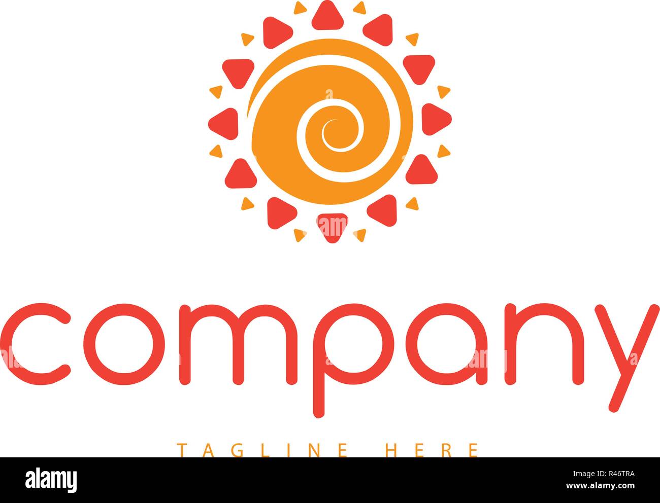 Spiral Sun vector logo image Stock Vector Image & Art - Alamy