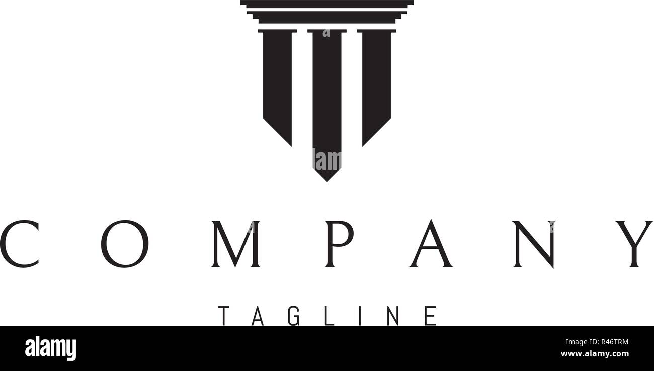 Three classical columns Stock Vector Images - Alamy