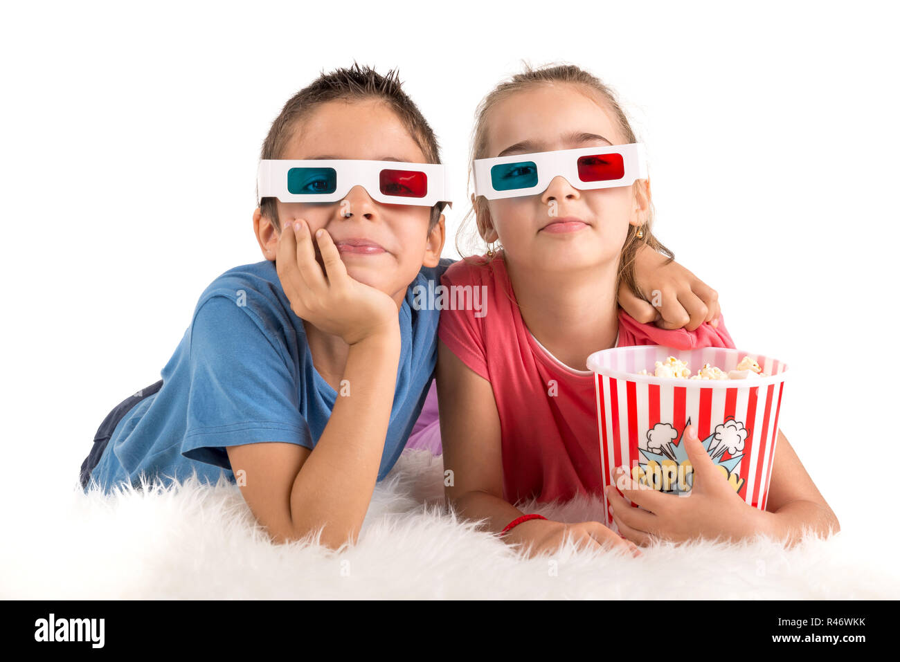 Kids in the movies Stock Photo - Alamy