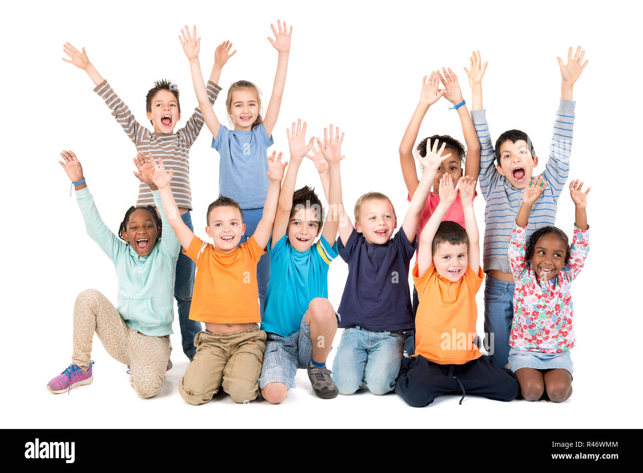 Group of children Stock Photo - Alamy