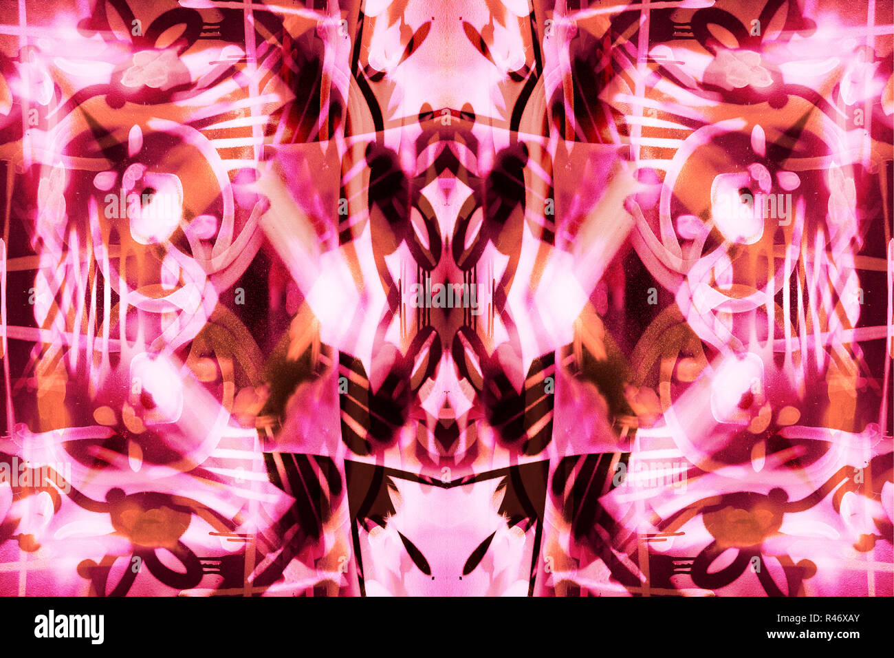 Pink graffiti pattern background Stock Photo - Alamy