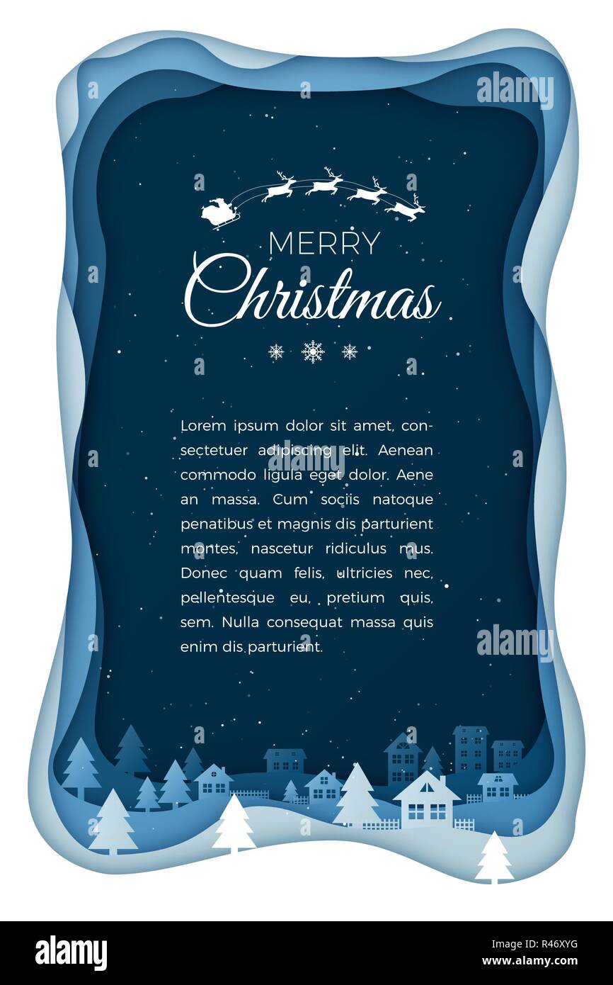 Christmas holiday card on Cut Out Stock Images & Pictures - Alamy