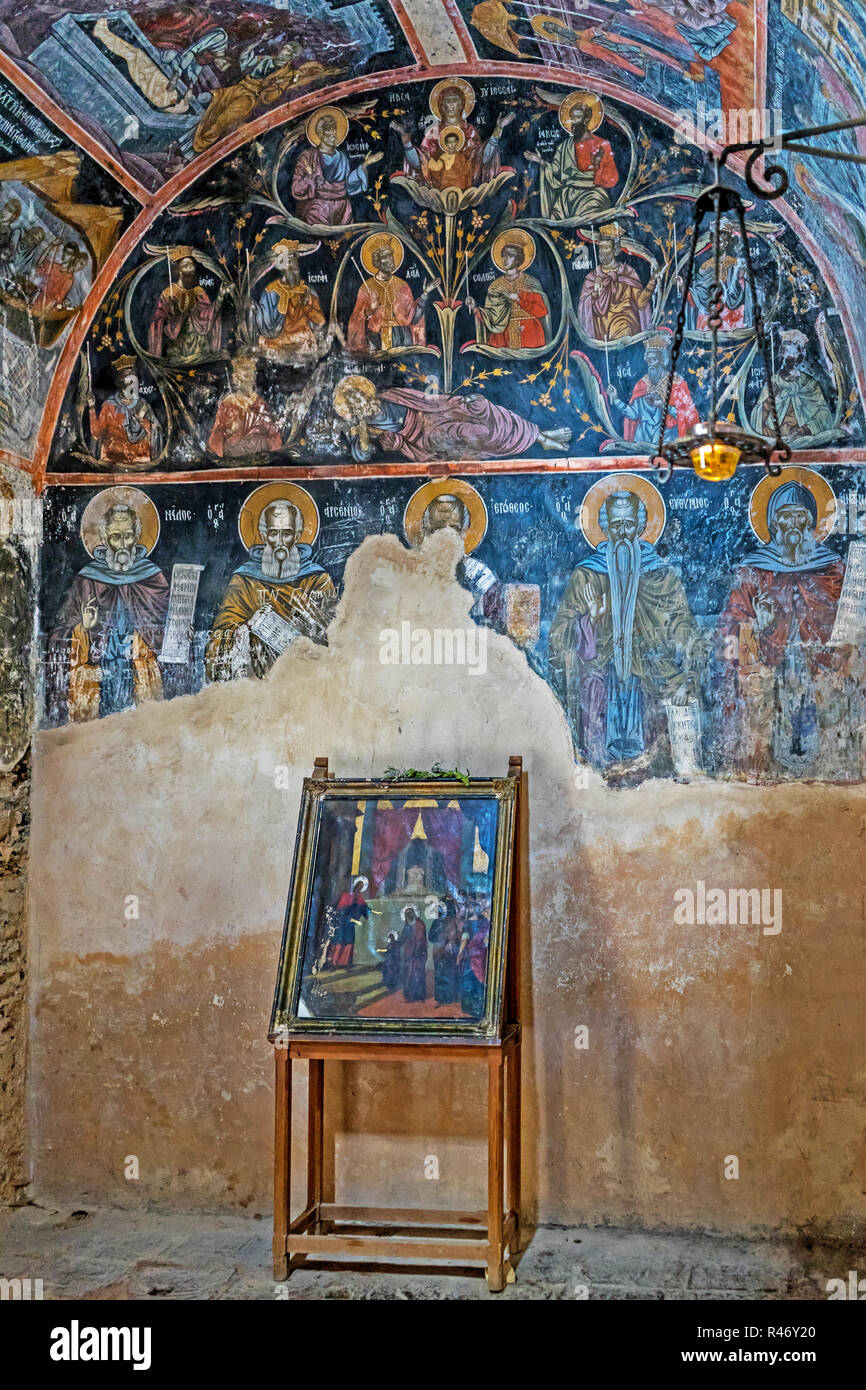 Kaisariani, Byzantine monastery at Hymettus mountain, near Athens ...