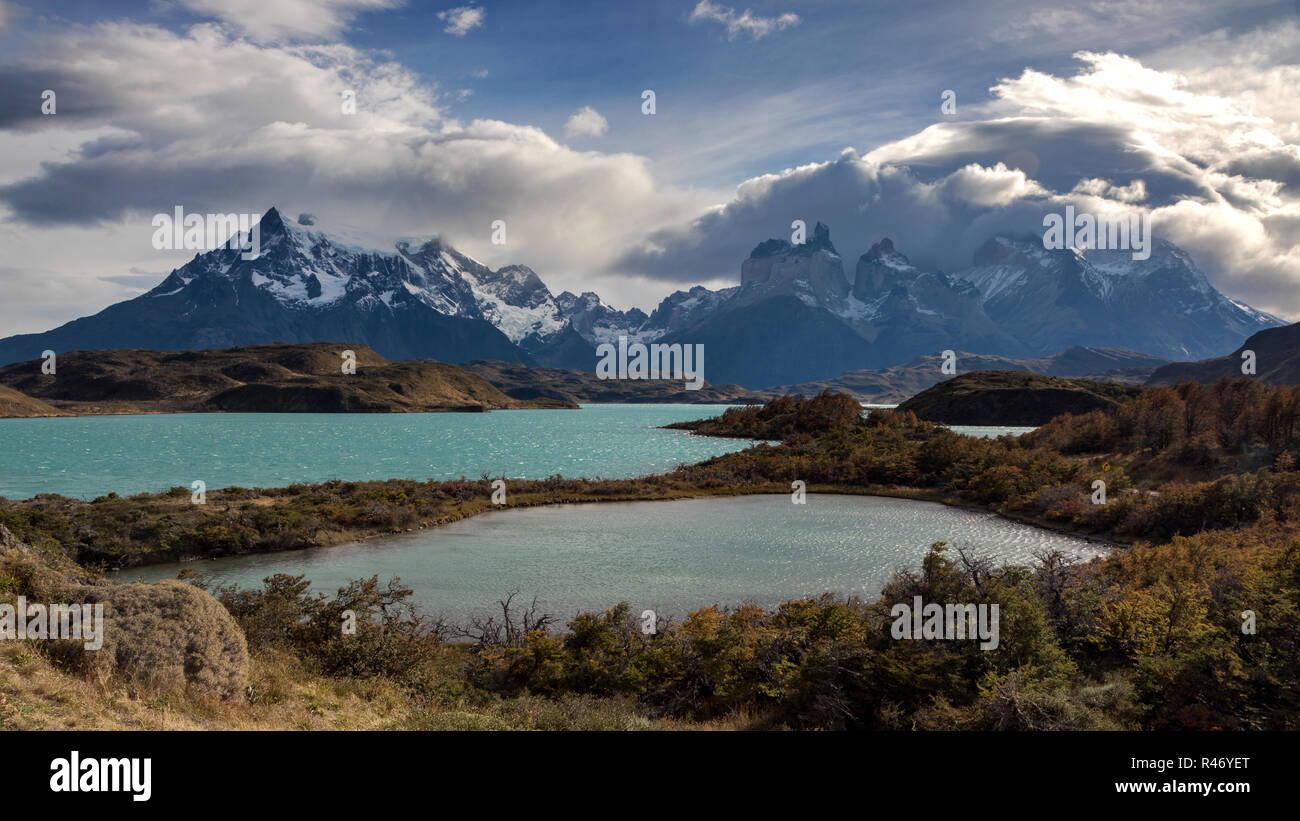 Pehoe lake chile hi-res stock photography and images - Alamy