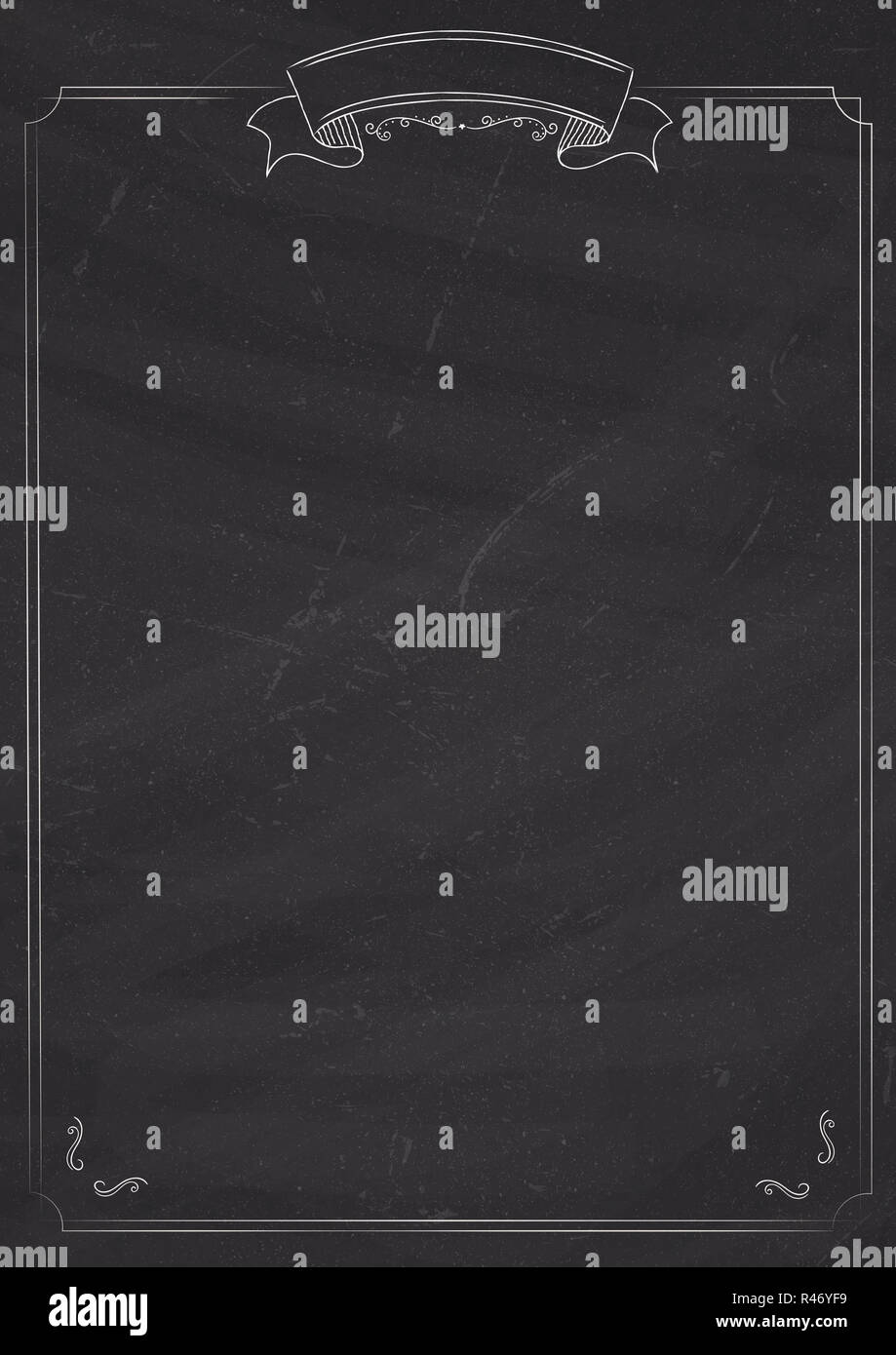 Vertical classic blackboard background Stock Photo - Alamy