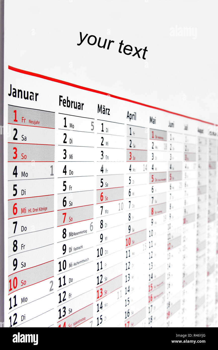 2016 calendars hi-res stock photography and images - Alamy