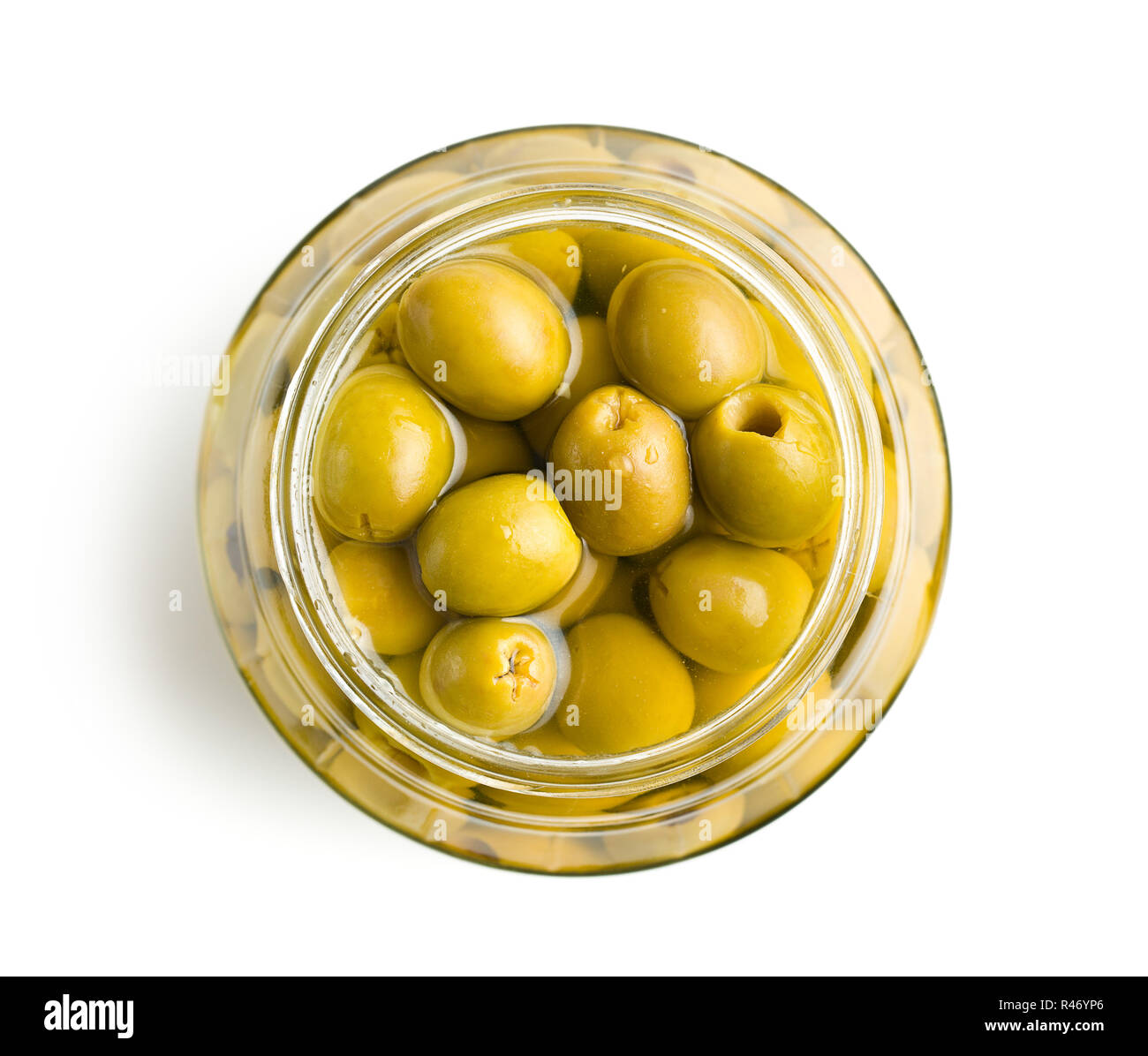 pitted green olives Stock Photo - Alamy