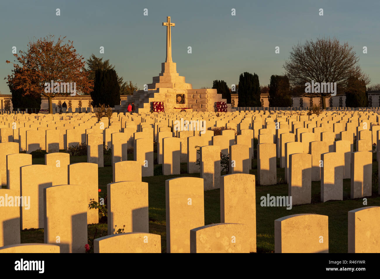 Tyne Cot British military cemetery near Ypres Stock Photo - Alamy