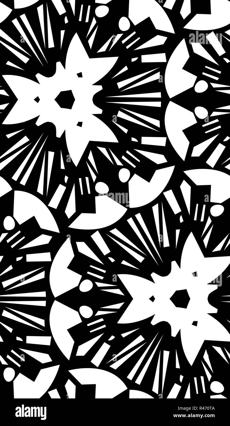 White Starburst Repeating Pattern Stock Photo - Alamy