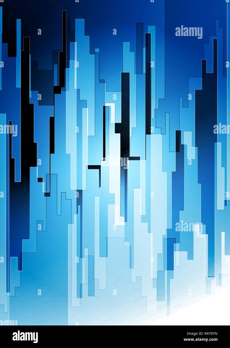 Dark blue tech art design Stock Photo - Alamy