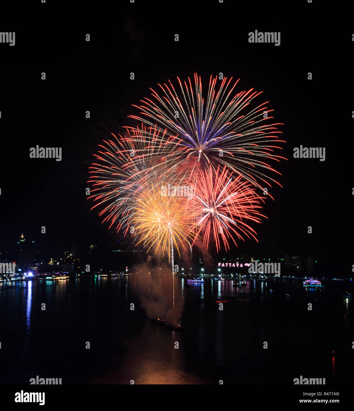 Pattaya firework hi-res stock photography and images - Alamy