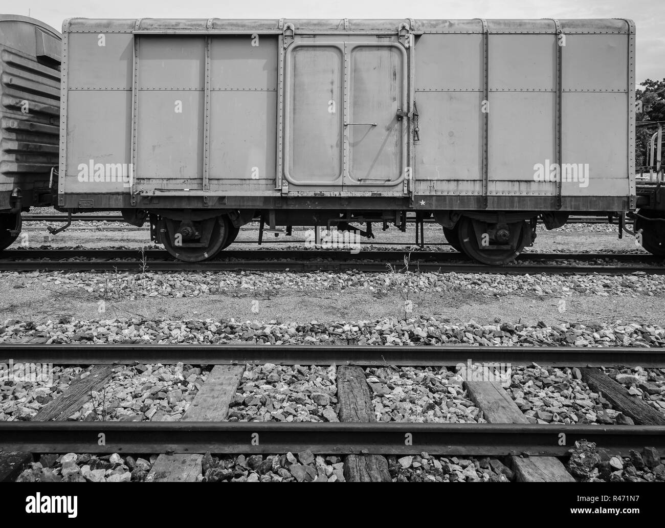 Train track travel Black and White Stock Photos & Images - Alamy