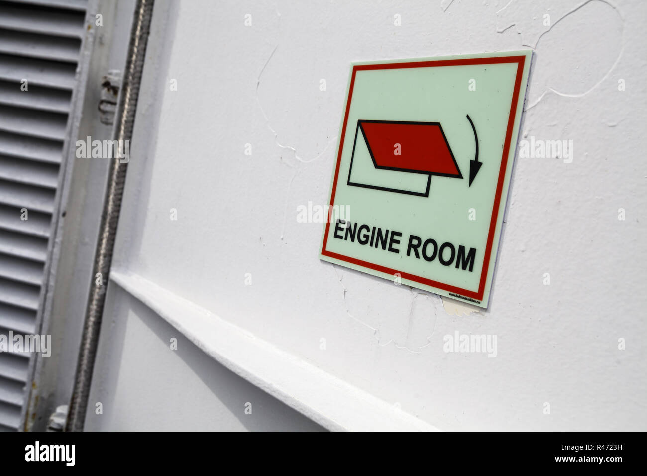 Engine Room sign Stock Photo - Alamy