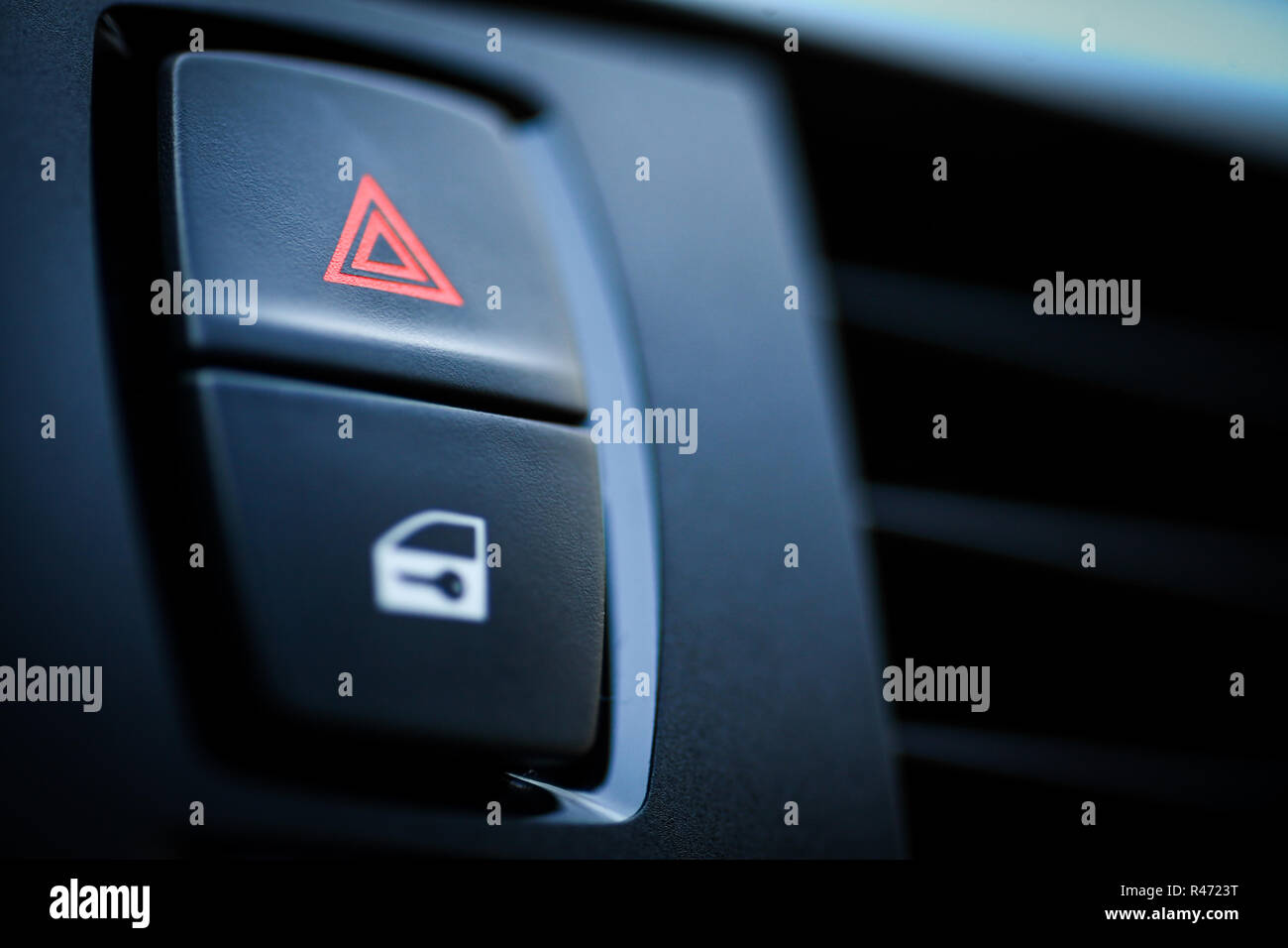 Hazard button inside car hi-res stock photography and images - Alamy