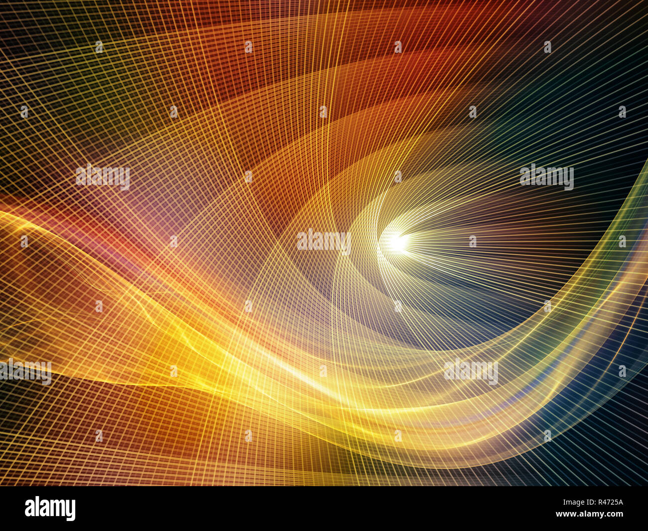Evolving Light Waves Stock Photo - Alamy