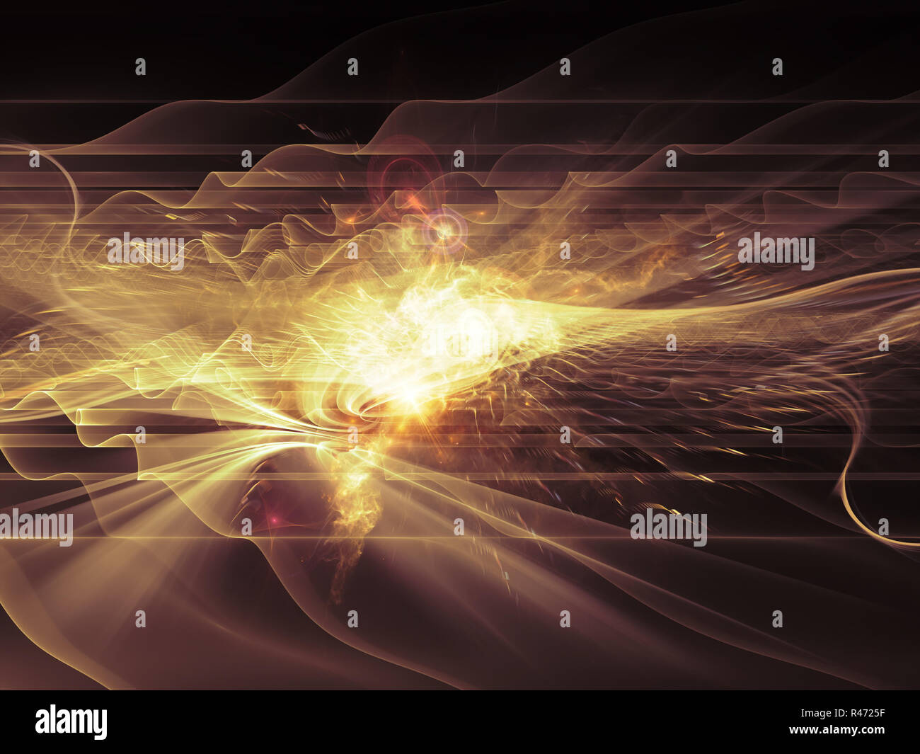 Conceptual Light Waves Stock Photo - Alamy