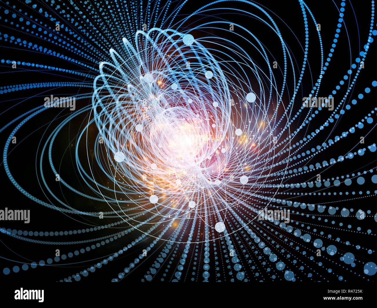 Advance of Wave Particle Stock Photo - Alamy