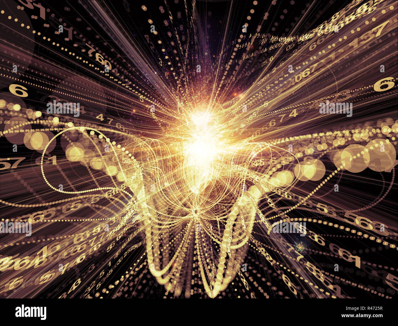 Processing Wave Particle Stock Photo - Alamy