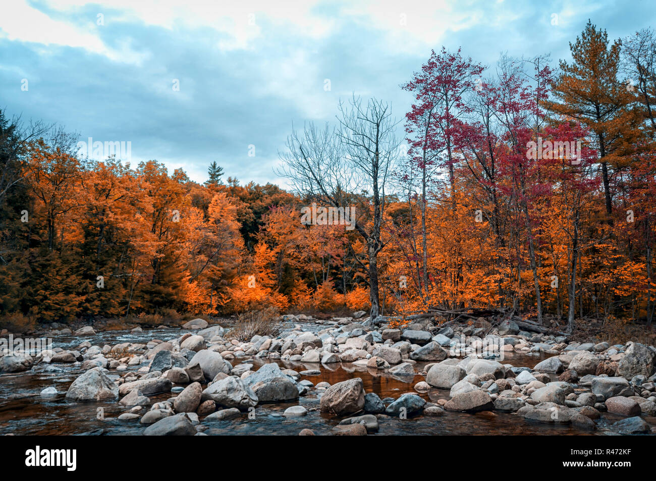 New england fall colours road trip hi-res stock photography and images ...