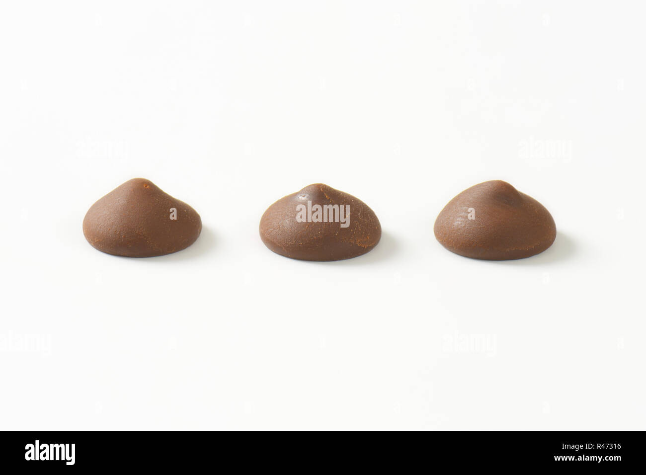 Three chocolate chunks hi-res stock photography and images - Alamy