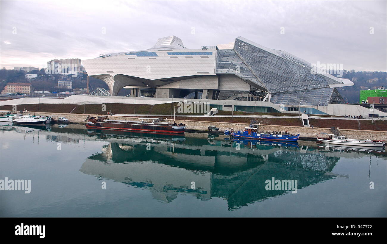 Confluence Museum district, Lyon, France Stock Photo - Alamy