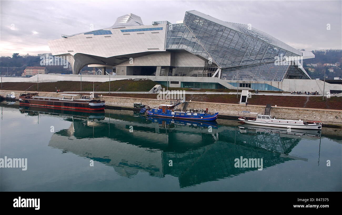 Confluence Museum district, Lyon, France Stock Photo - Alamy