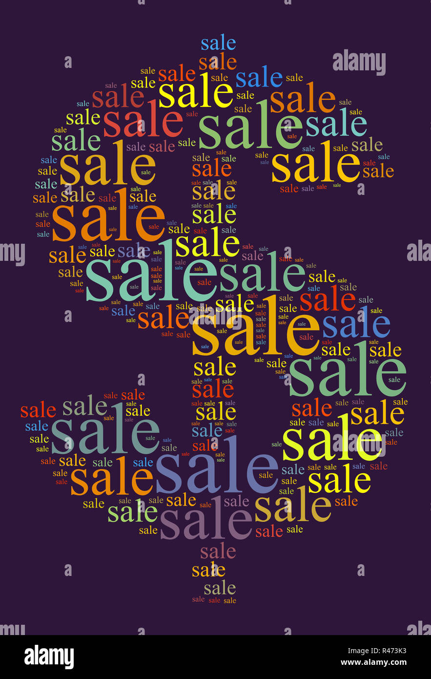 Sale word cloud concept Stock Photo - Alamy