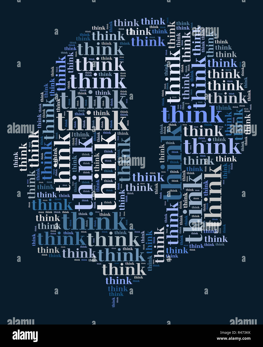 Think word cloud concept Stock Photo - Alamy