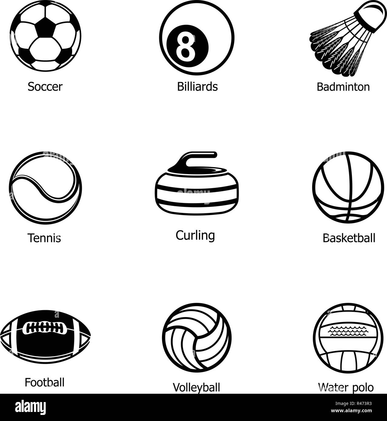 Orb icons set, simple style Stock Vector Image & Art - Alamy