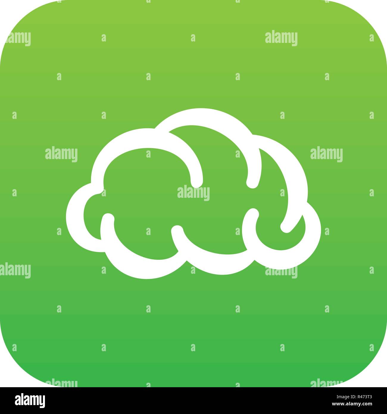 Communication cloud icon green vector Stock Vector Image & Art - Alamy